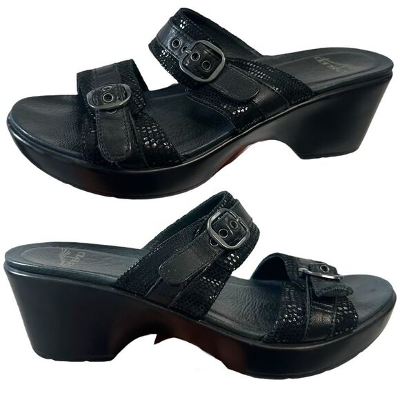 Dansko | Shoes | Dansko Sandals Size Eu 39 Us 9 Womens Leather Double ...